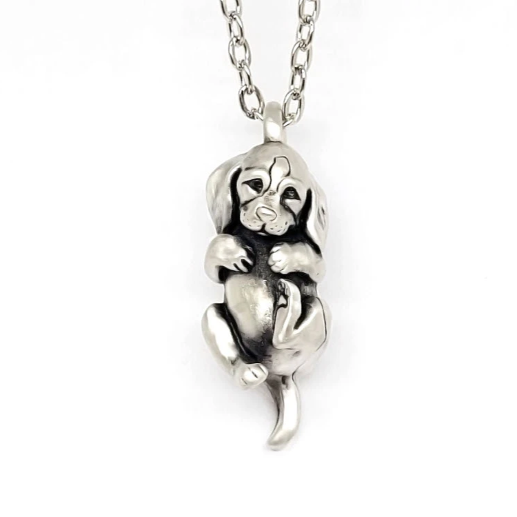 Beagle Pendant in Sterling Silver – The Sparkling Pebble